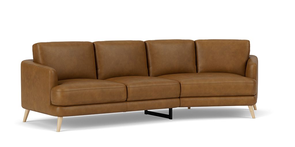 Plush leather modular store