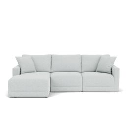Claude 3 seat & left facing chaise
