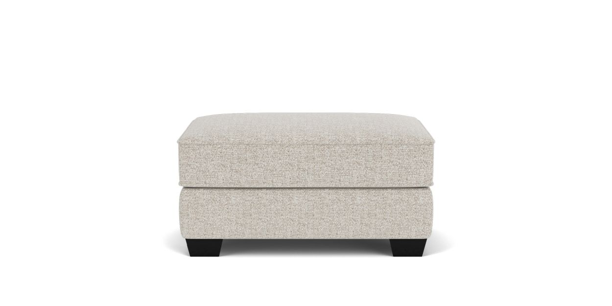Adeline ottoman in dove